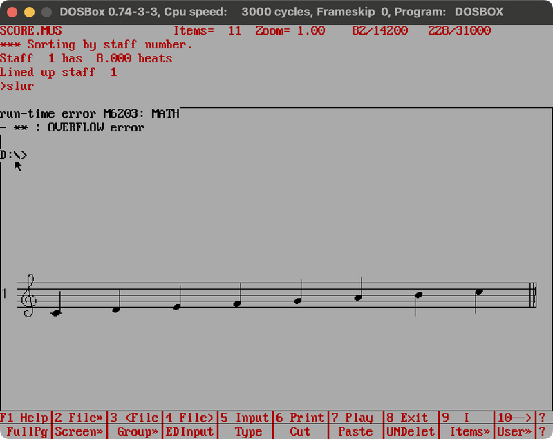 Using SCORE in DosBox - CCARH Wiki