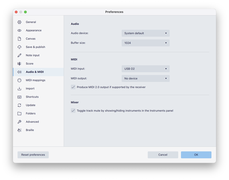 MuseScore MIDI Input - CCARH Wiki